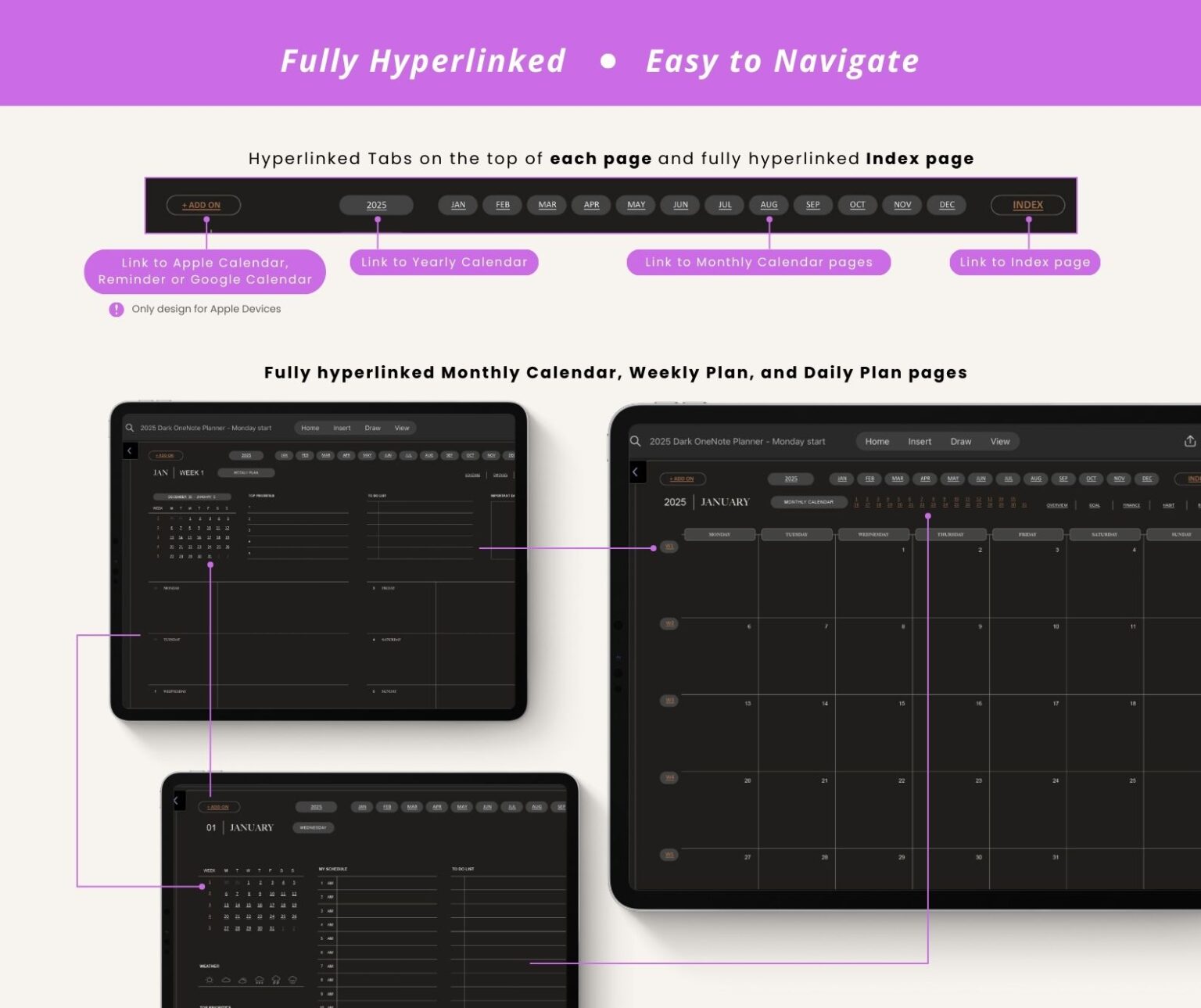 Freebie single page – OneNote Planner – DanW Lifeplanner